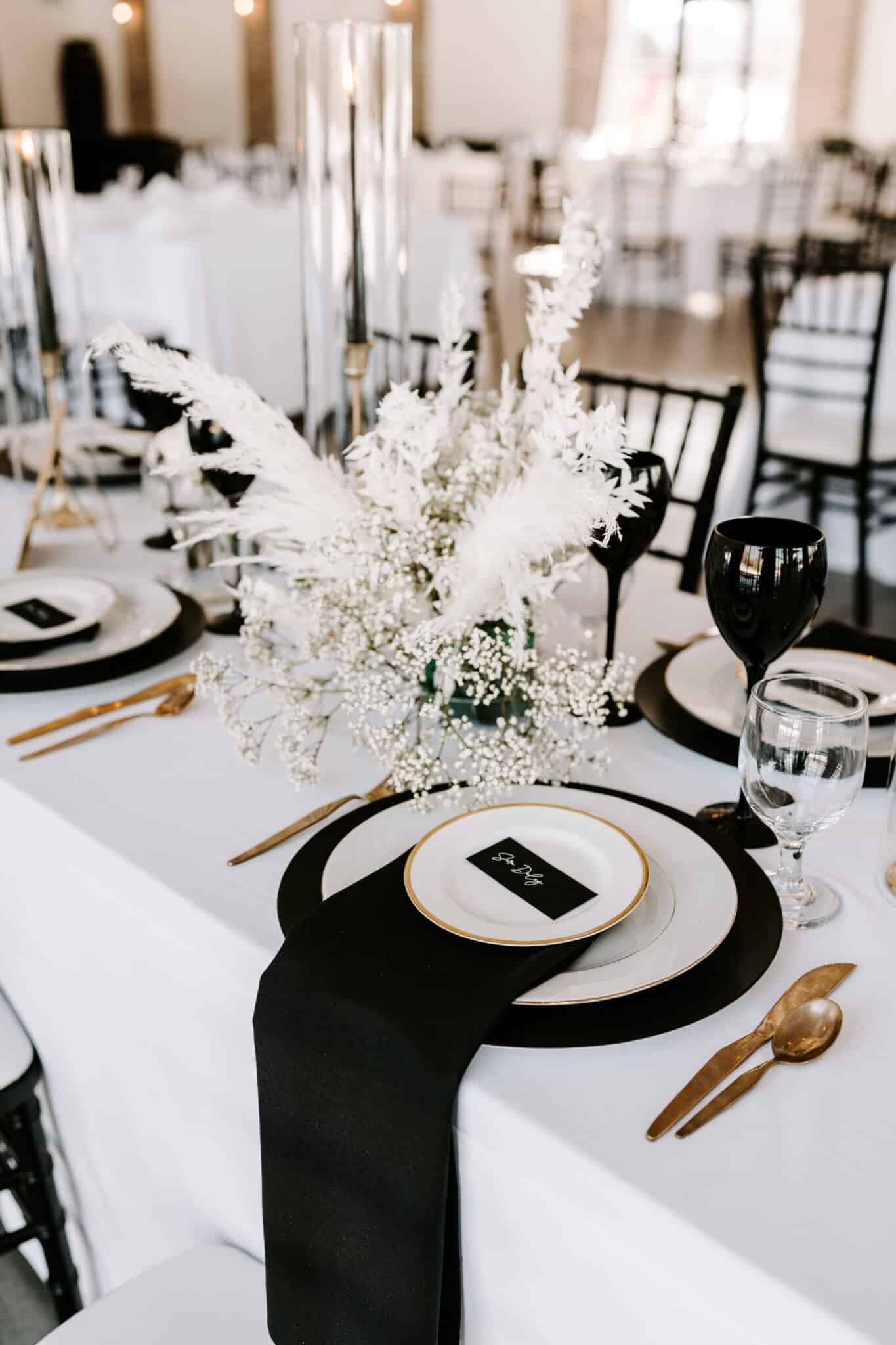 Black and White Modern Wedding in Sioux Falls, South Dakota | Hitch ...